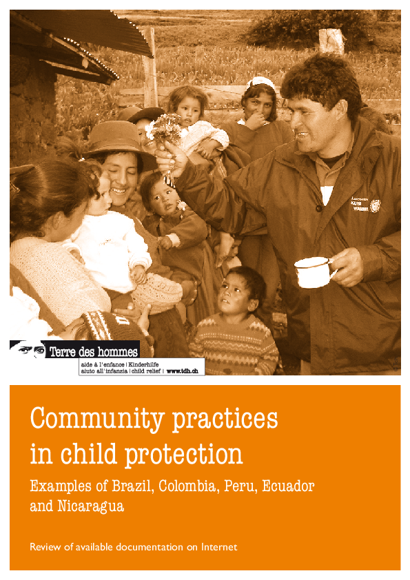 Community practices in child protection. Examples of Brazil, Colombia ...